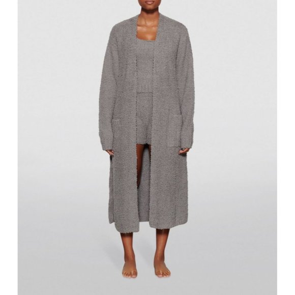 SKIMS | Intimates & Sleepwear | Skims Cozy Knit Long Robe Smoke Xxsxs ...